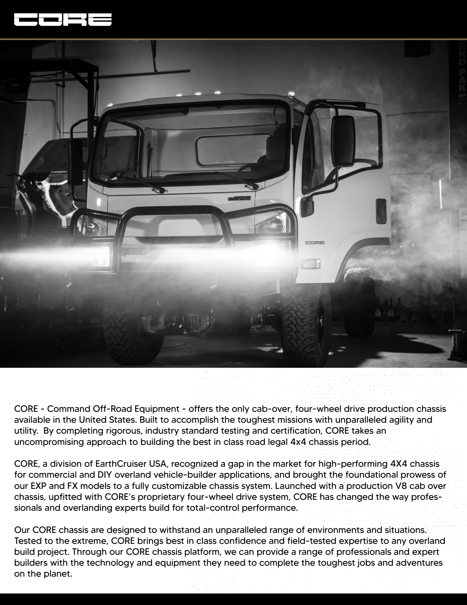 EarthCruiser USA Introduces CORE (Commander Off Road Equipment ...