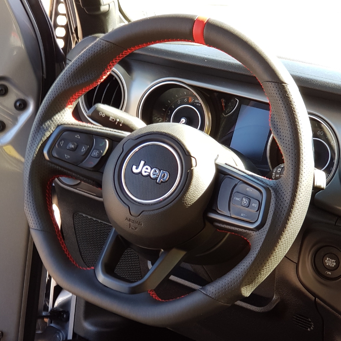 Revesol 2018+ Jeep Wrangler/Gladiator Flat Bottom Carbon Fiber Steering ...